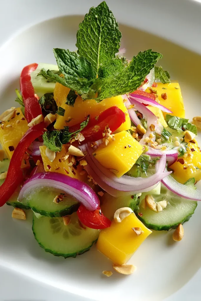 Refreshing Mango Salad with Lime Dressing – Cooking With Chef Alba