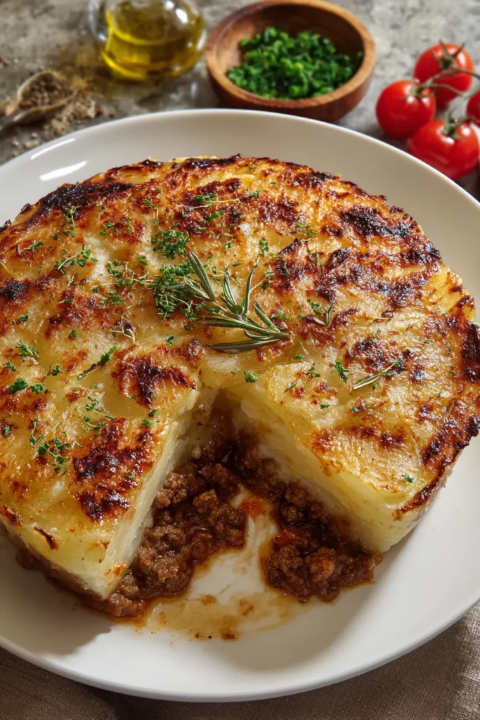 Crispy Potato Topped Meat Pie – Cooking With Chef Alba