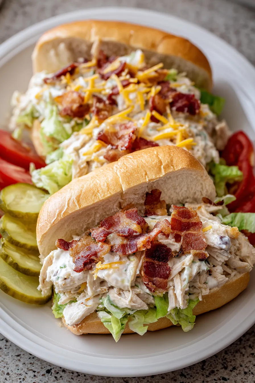 Slow Cooker Chicken Bacon Ranch Sandwiches – Cooking With Chef Alba