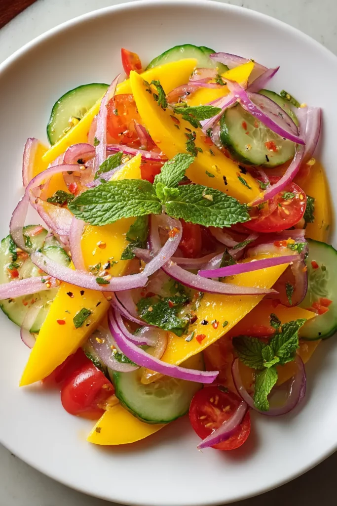 Refreshing Mango Salad Recipe with Lime Dressing – Cooking With Chef Alba