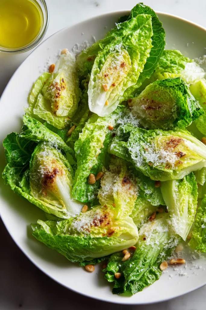 Lemon Parmesan Lettuce Salad – Cooking With Chef Alba