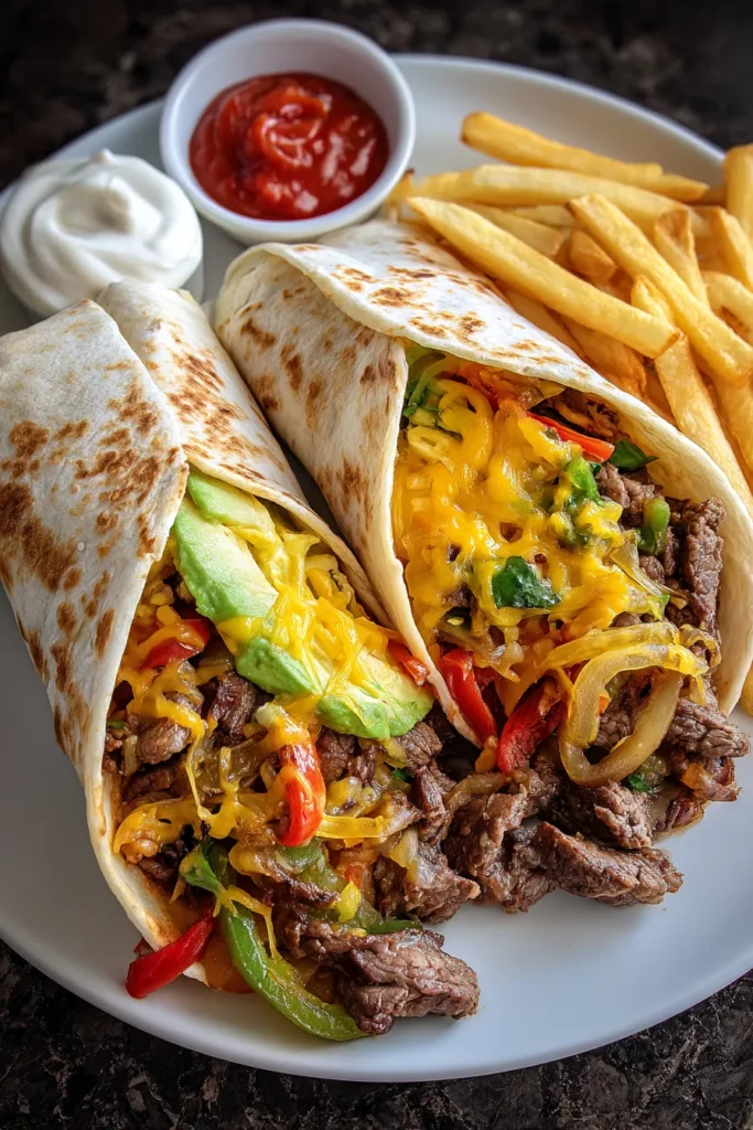 Steak & Cheese Dirty Fry Burritos – Cooking With Chef Alba