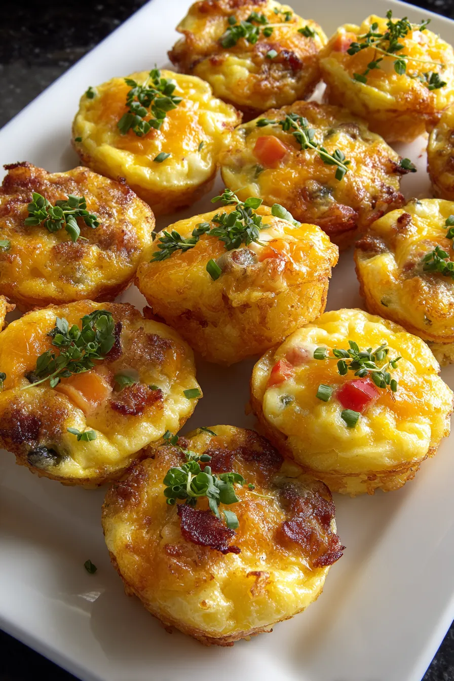 Mini Breakfast Omelets Egg Muffins With A Tater Tot Crust – Cooking ...
