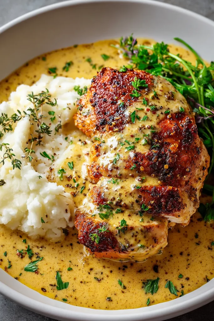 French Mustard Chicken – Cooking With Chef Alba