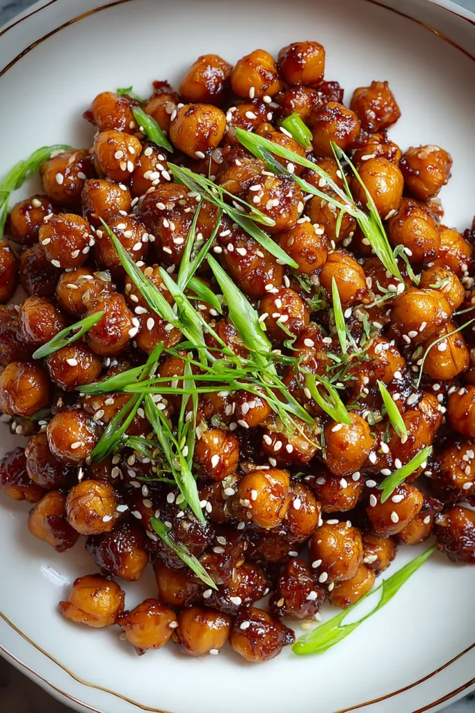Vegan Sticky Sesame Chickpeas – Cooking With Chef Alba