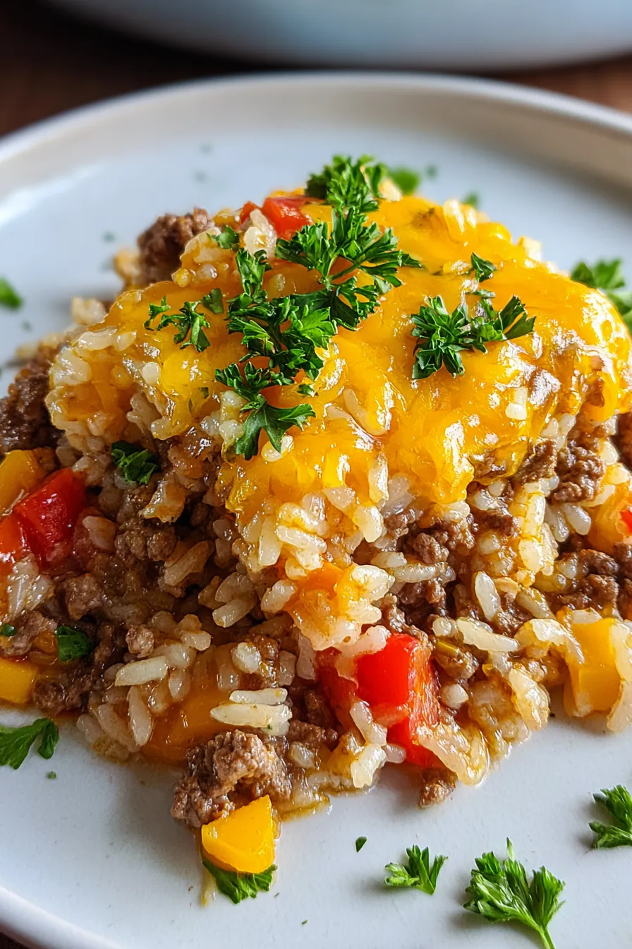 Ground Beef & Rice Casserole – Cooking With Chef Alba