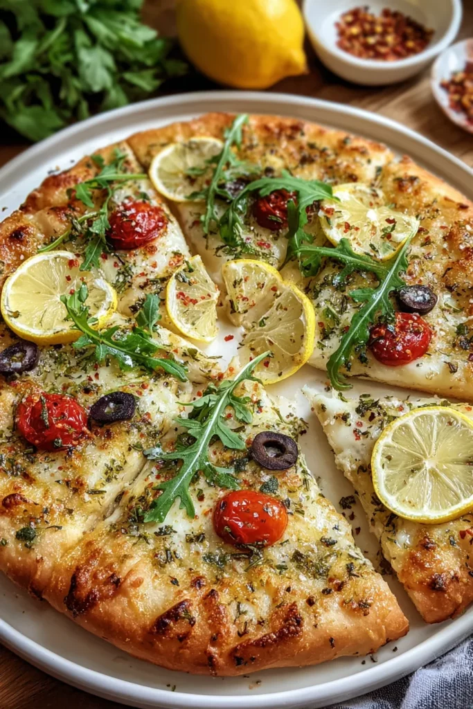 Zesty Italian Lemon Herb Pizza – Cooking With Chef Alba