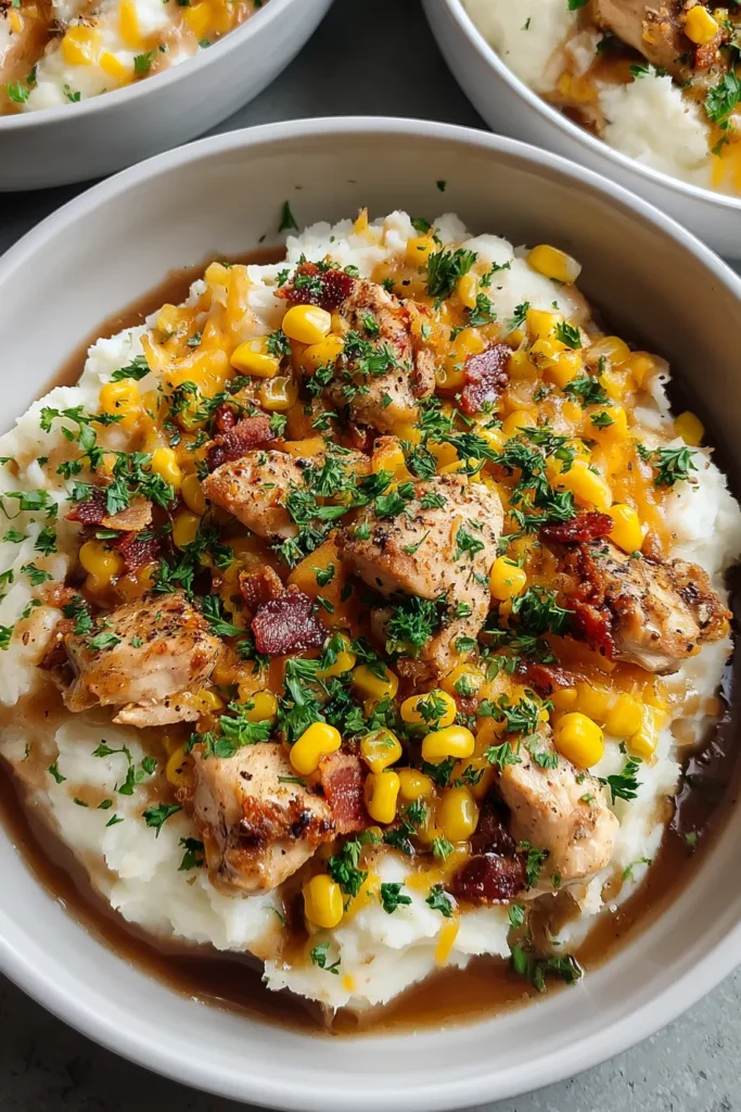 Chicken Mashed Potato Bowls – Cooking With Chef Alba