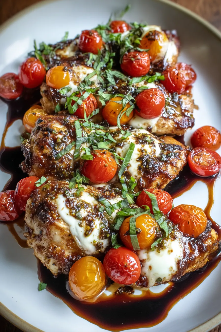 Balsamic Baked Chicken Breast with Mozzarella Cheese – Cooking With ...
