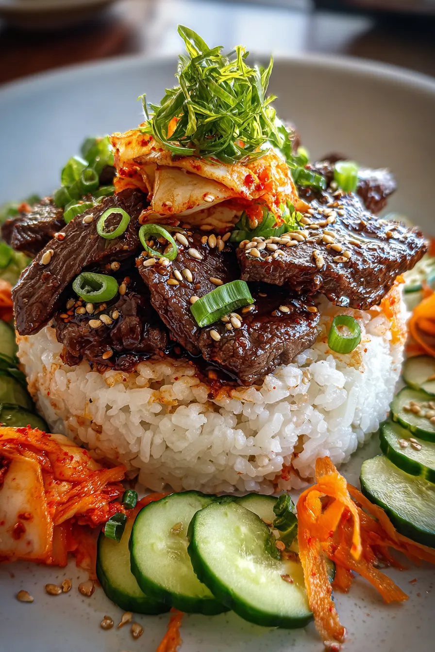 Korean BBQ Beef Rice Stack – Cooking With Chef Alba