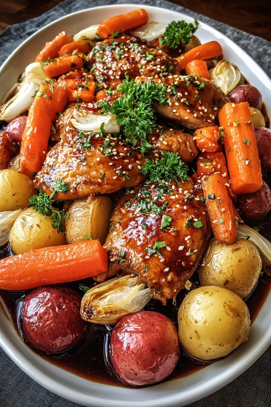 Slow Cooker Honey Garlic Chicken and Veggies – Cooking With Chef Alba