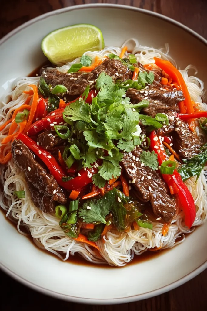 Sticky Beef Noodles – Cooking With Chef Alba
