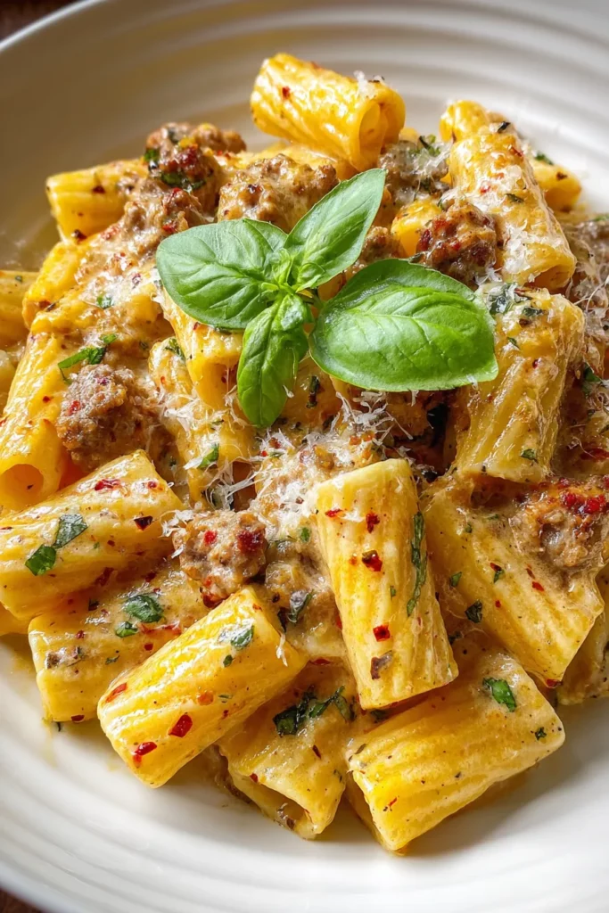 Creamy Italian Sausage Rigatoni – Cooking With Chef Alba