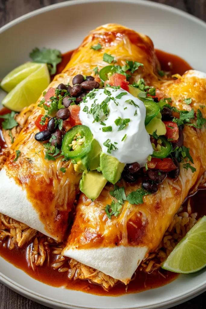 Smothered Baked Chicken Burritos – Cooking With Chef Alba