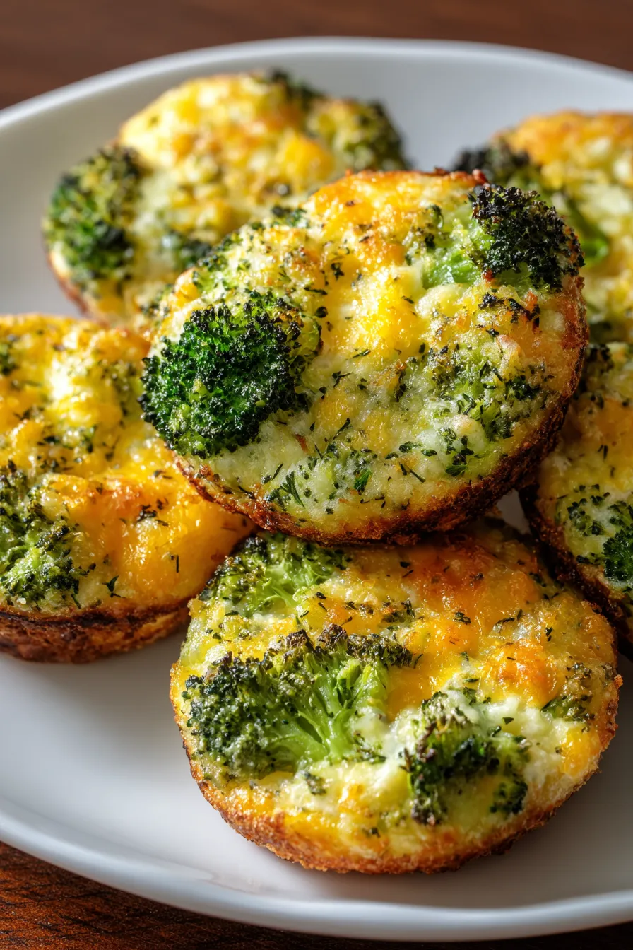 Low Carb Broccoli Cheese Rounds – Cooking With Chef Alba