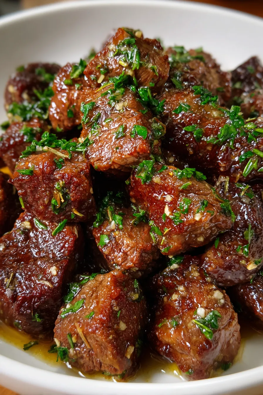 High Protein Slow Cooker Garlic Butter Beef Bites – Cooking With Chef Alba