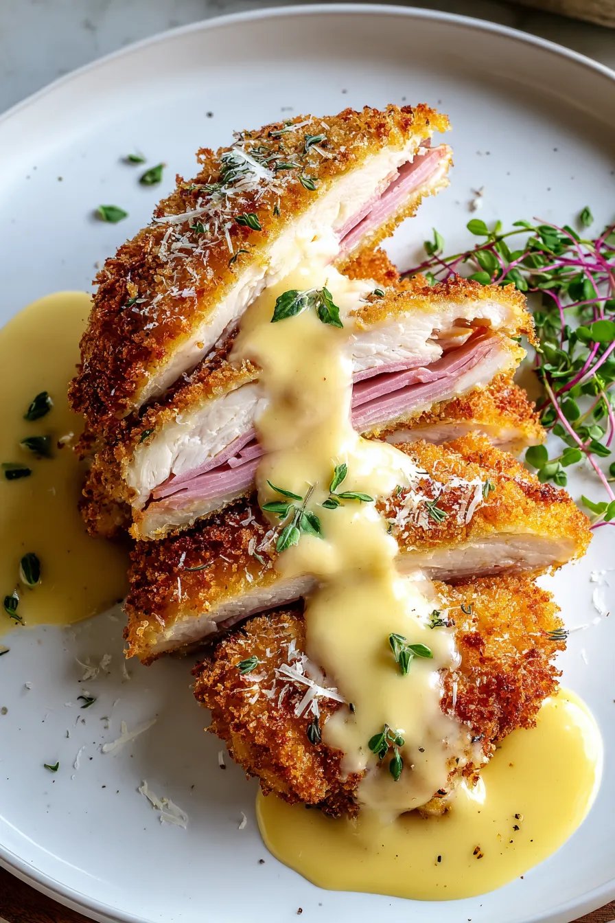 Crispy and Creamy Chicken Cordon Bleu with Dijon Sauce – Cooking With ...