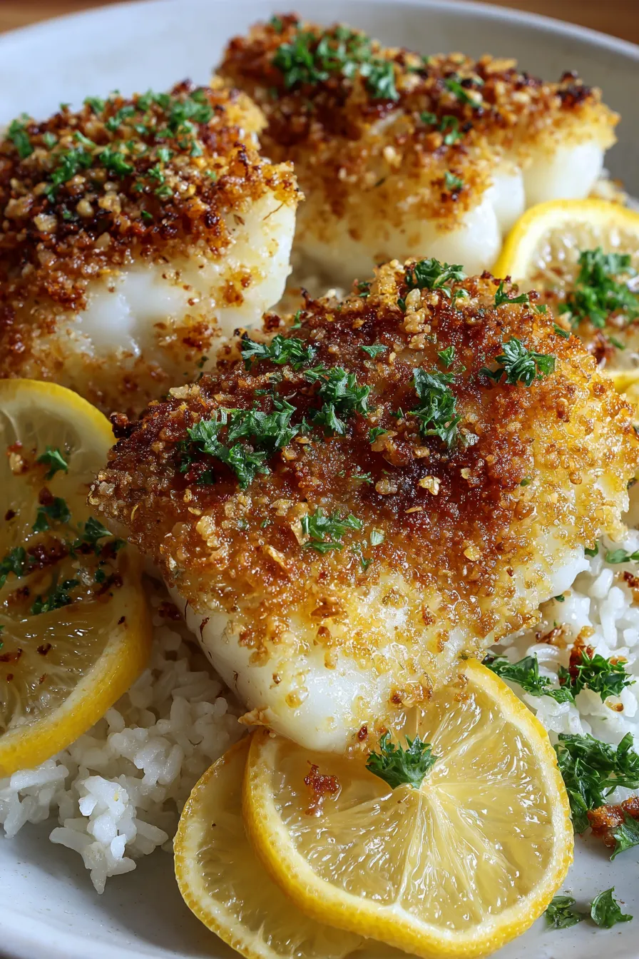 Crispy Garlic Lemon Cod – Cooking With Chef Alba