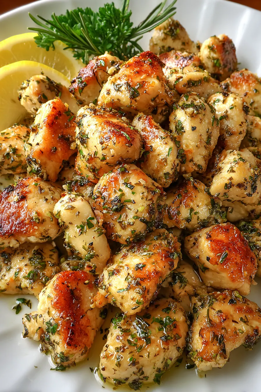 Garlic Herbed Chicken Bites – Cooking With Chef Alba