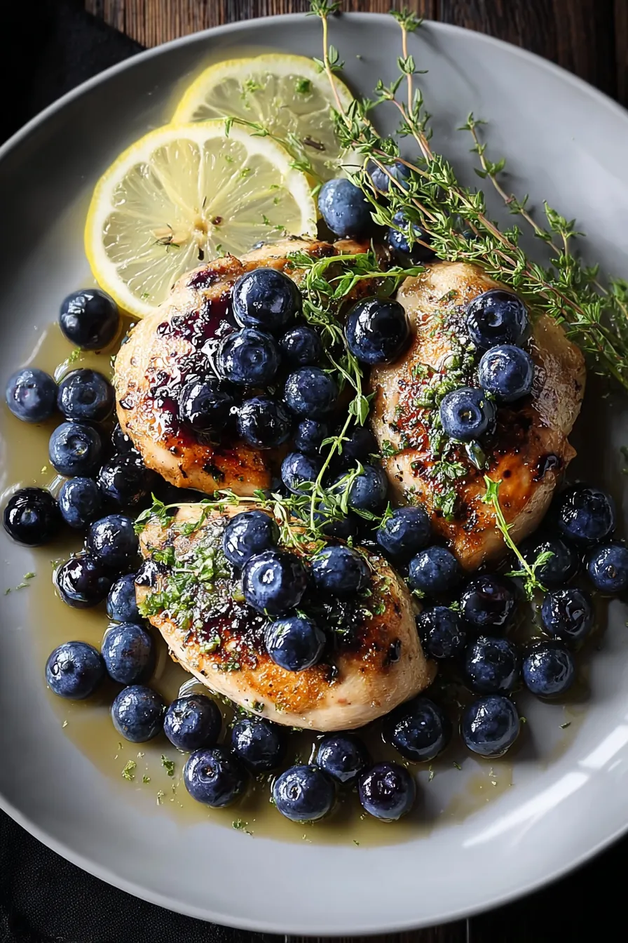 Blueberry Thyme Chicken – Cooking With Chef Alba