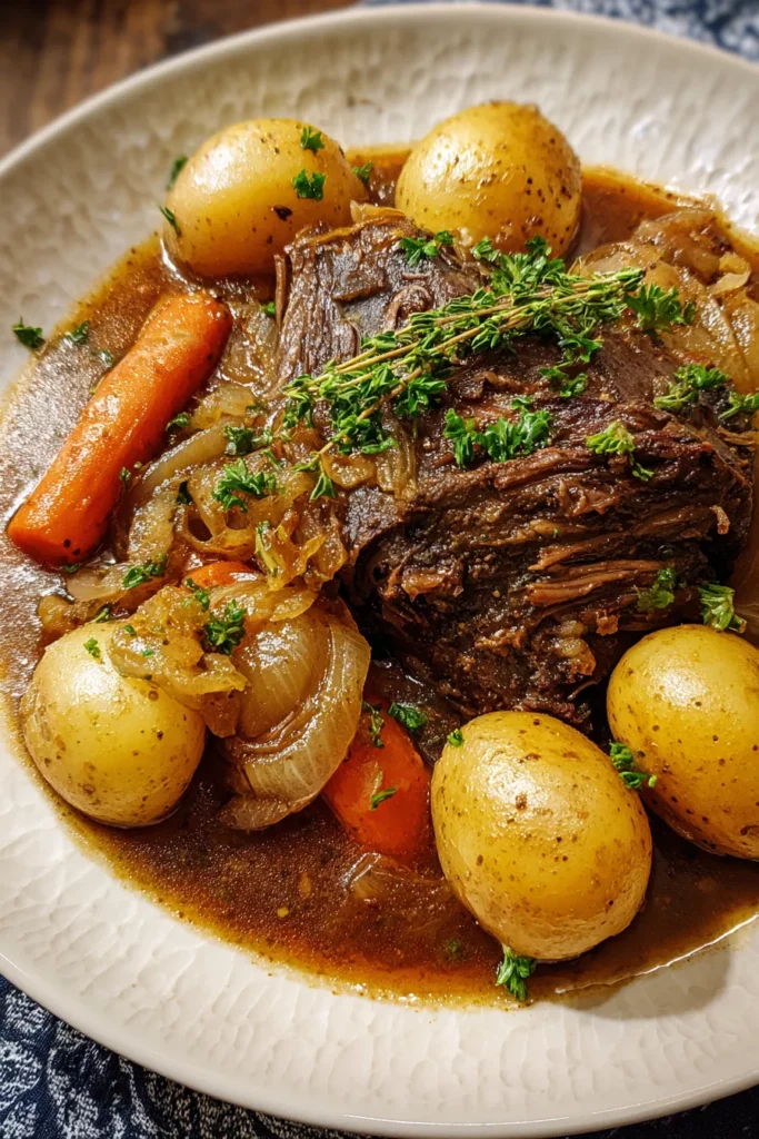 French Onion Pot Roast – Cooking With Chef Alba