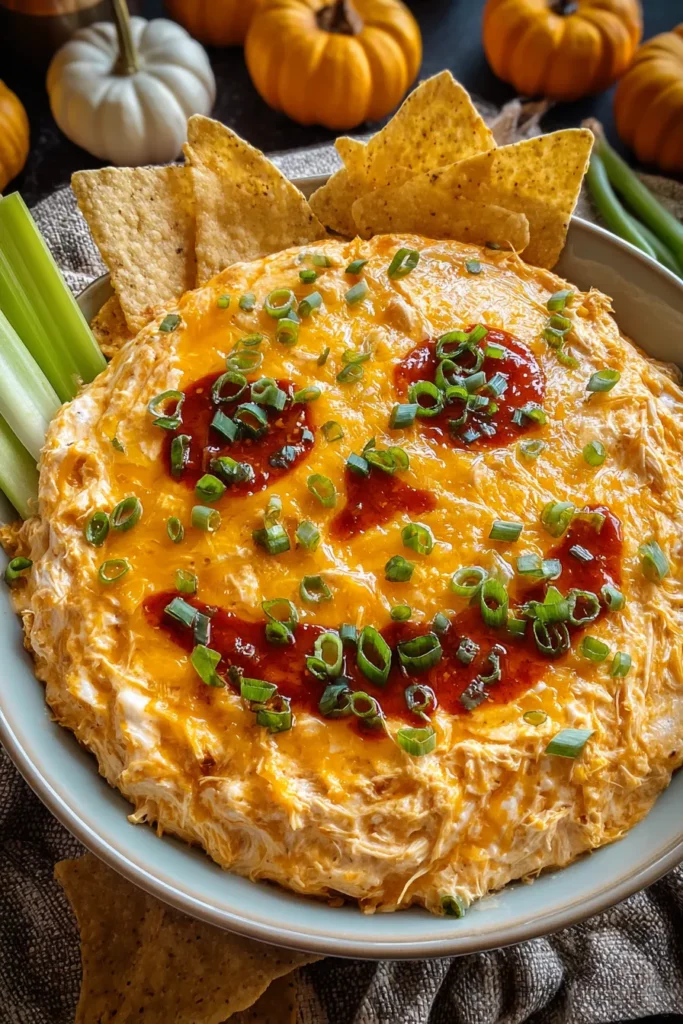 Halloween Boo-ffalo Chicken Dip – Cooking With Chef Alba