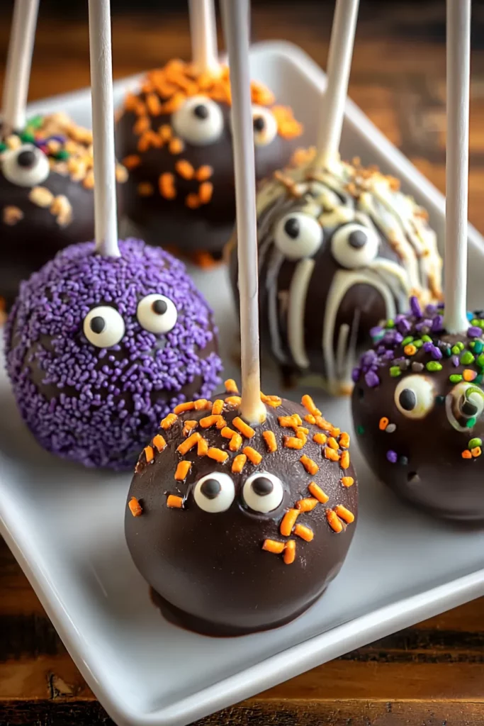 Spooky Chocolate-Dipped Halloween Cakepops – Cooking With Chef Alba
