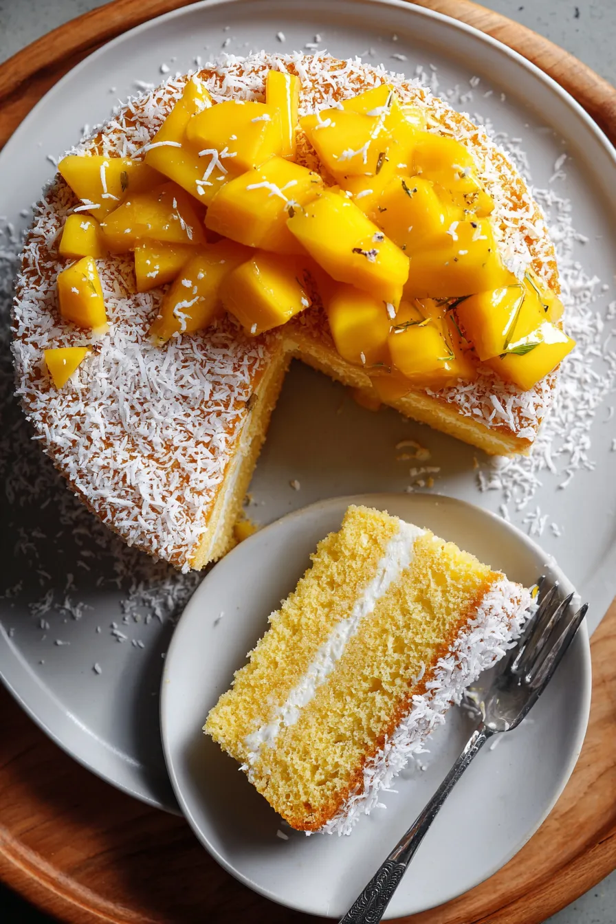 Vegan Mango Coconut Cake – Cooking With Chef Alba