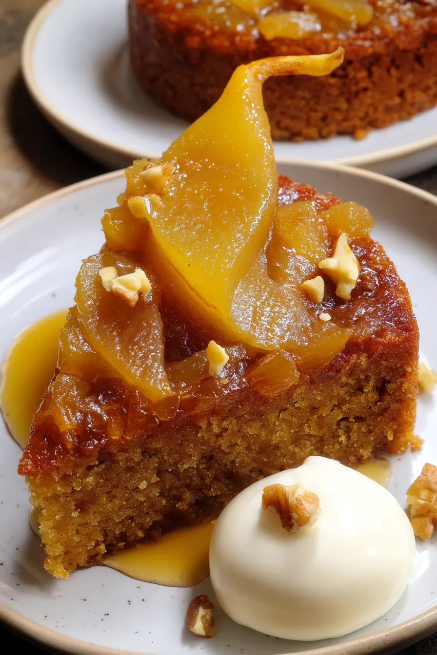 Sticky Pear and Ginger Cake – Cooking With Chef Alba