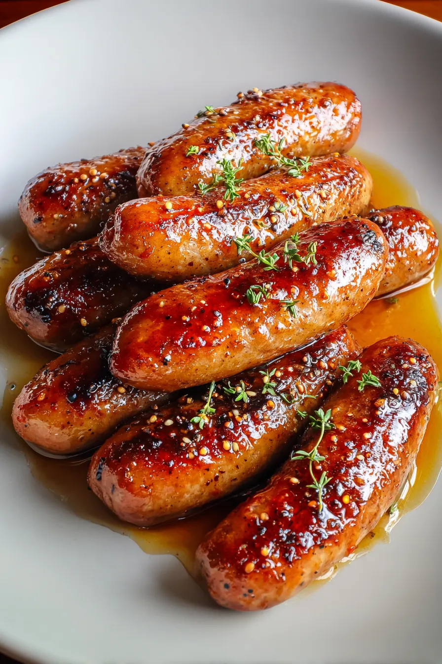 Honey & Mustard Cocktail Sausages – Cooking With Chef Alba