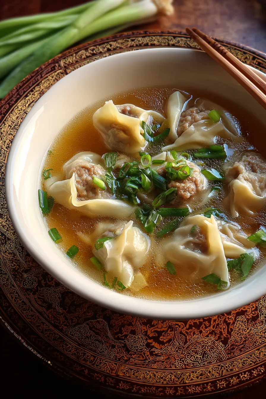 Steamy Asian Pork Wonton Soup – Cooking With Chef Alba