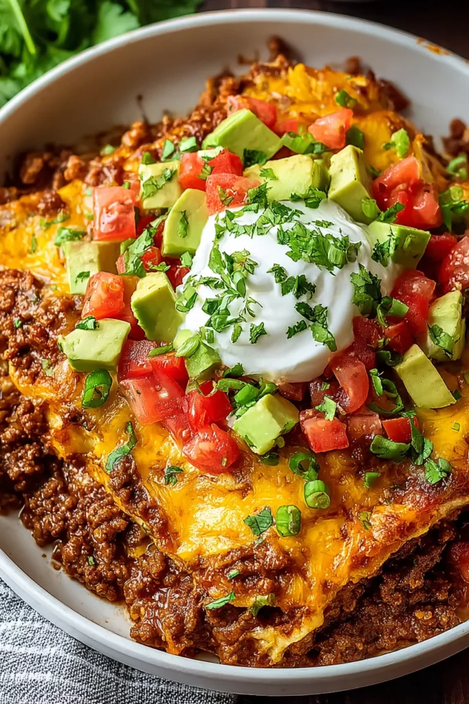 Dutch Oven Beef Enchilada Casserole – Cooking With Chef Alba