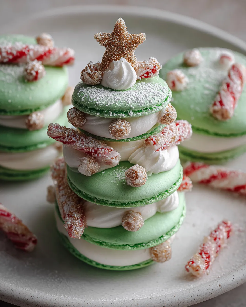 Christmas Tree Cake Macarons – Cooking With Chef Alba