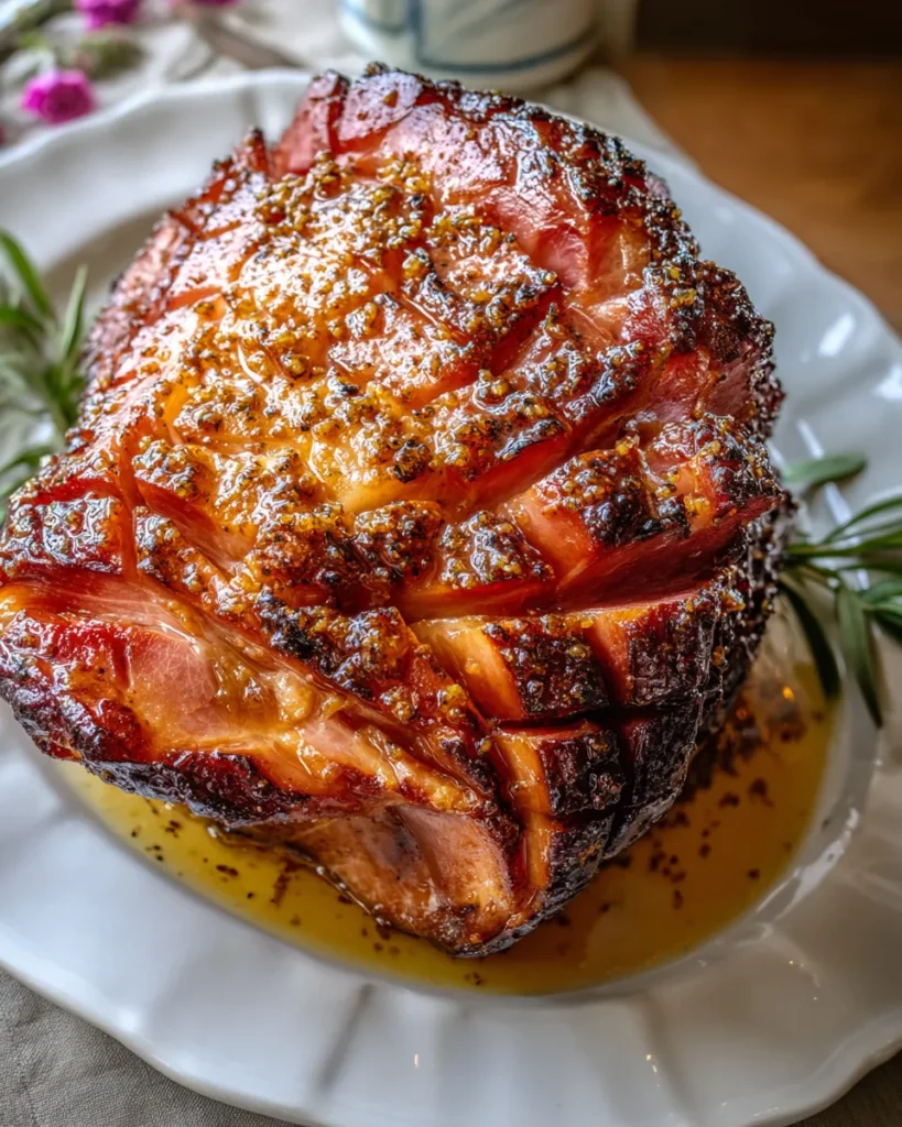 Honey Mustard Glaze Ham – Cooking With Chef Alba
