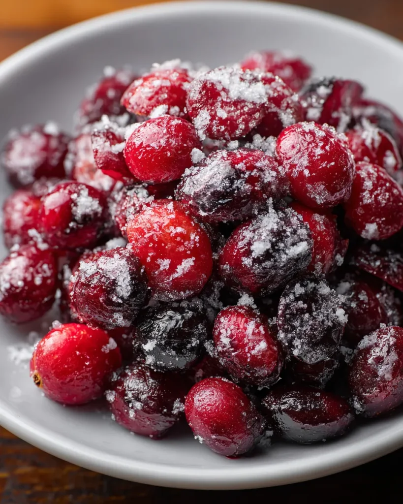 Sweet and Tart Spiced Candied Cranberries – Cooking With Chef Alba