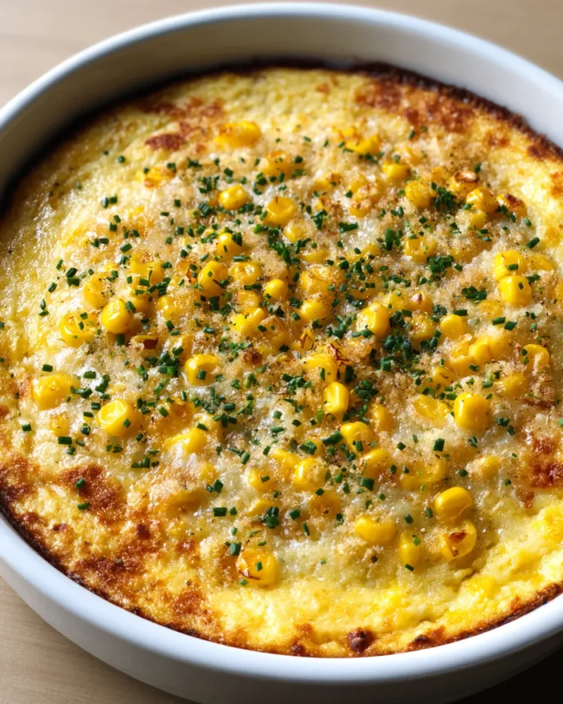 Creamy Baked Corn Pudding with Sweet Corn and Herbed Topping – Cooking ...