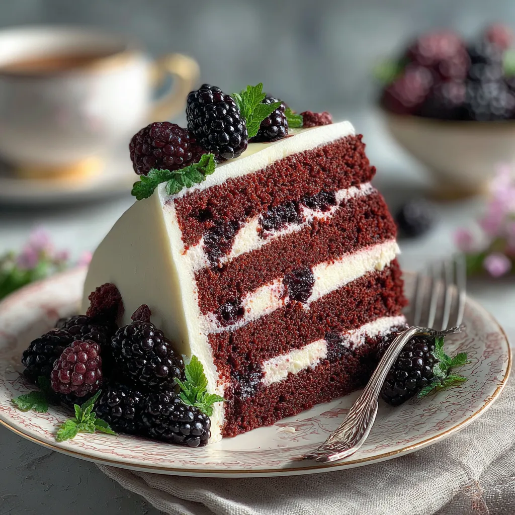 Decadent Blackberry Velvet Cake – Cooking With Chef Alba