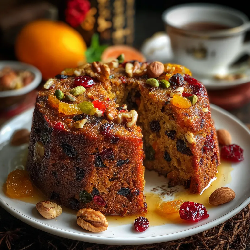 Moist Traditional Spiced Fruitcake with Nuts and Dried Fruits – Cooking ...