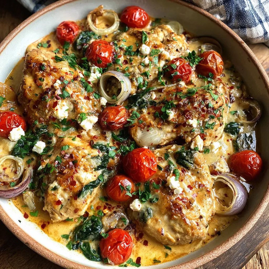 Creamy Mediterranean Chicken Skillet – Cooking With Chef Alba
