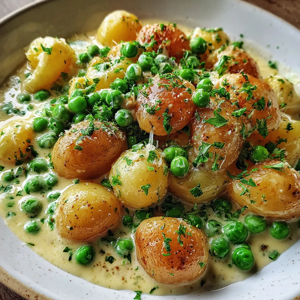 Creamed Peas and Potatoes – Cooking With Chef Alba
