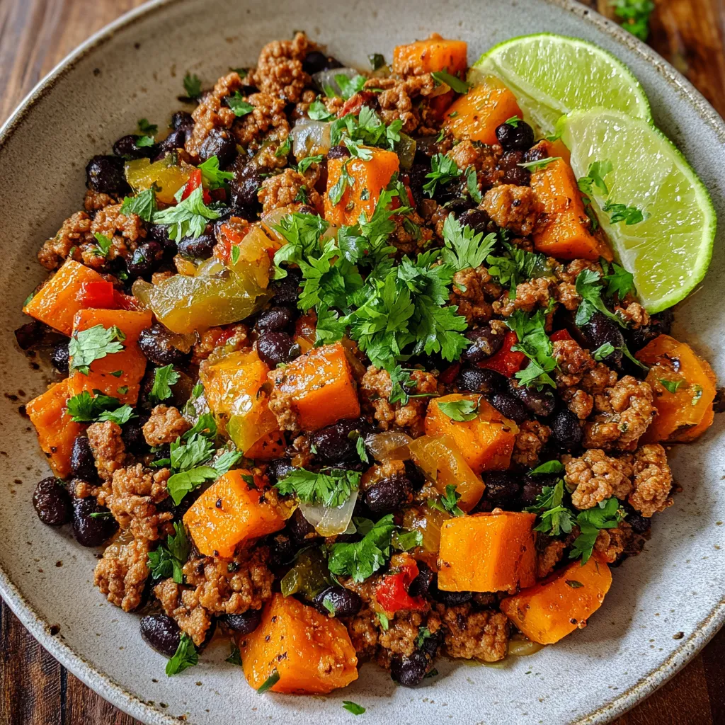 Ground Turkey Skillet with Black Beans and Sweet Potatoes – Cooking ...