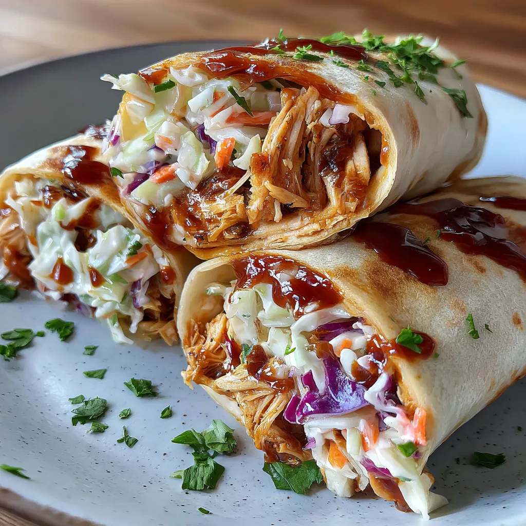 BBQ Chicken Coleslaw Wraps – Cooking With Chef Alba