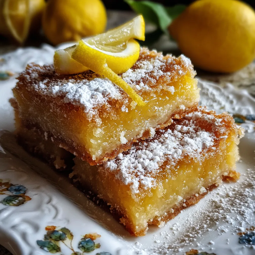 Buttery Baked Tangy Lemon Bars – Cooking With Chef Alba