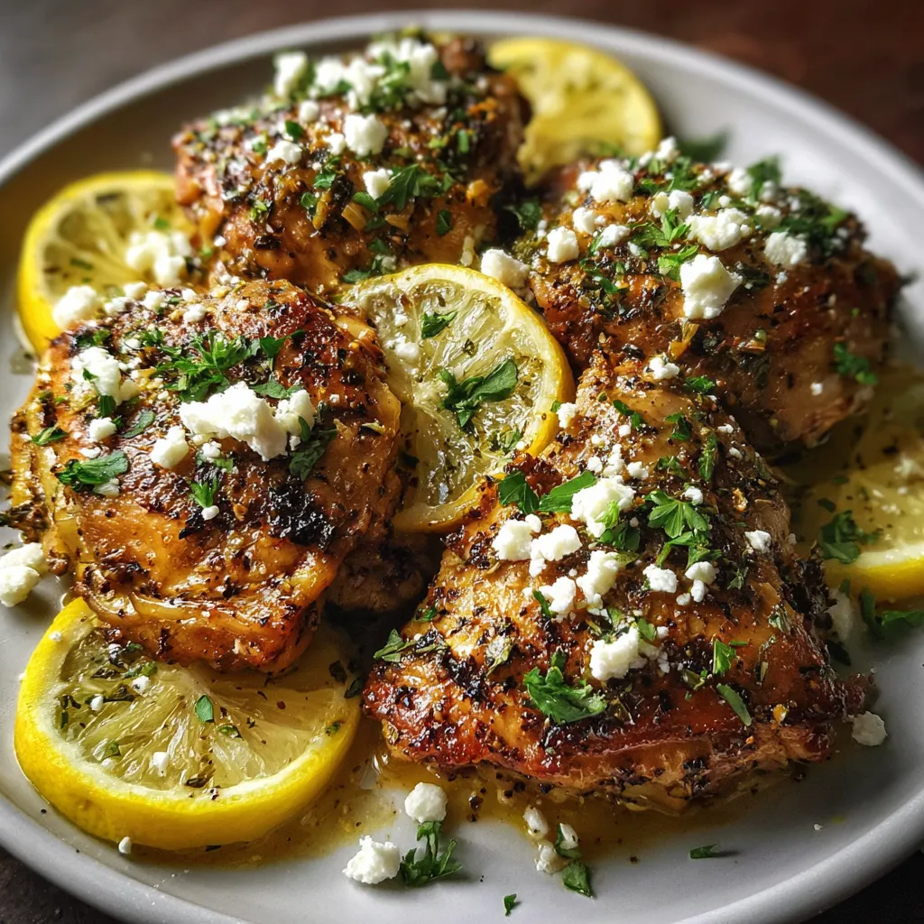 Greek Chicken with Lemon and Feta – Cooking With Chef Alba