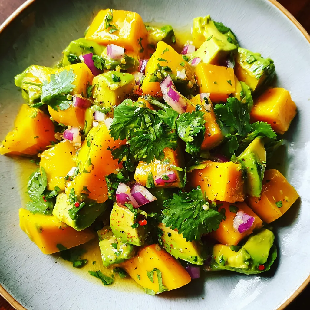 Creamy Fresh Avocado Mango Salad – Cooking With Chef Alba