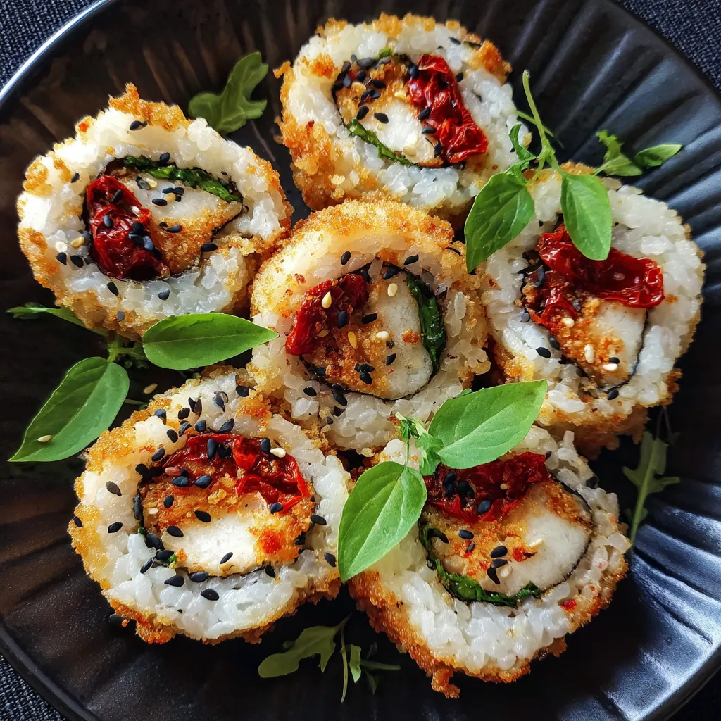 Spicy Crispy Pan-Fried Italian Sushi Rolls – Cooking With Chef Alba