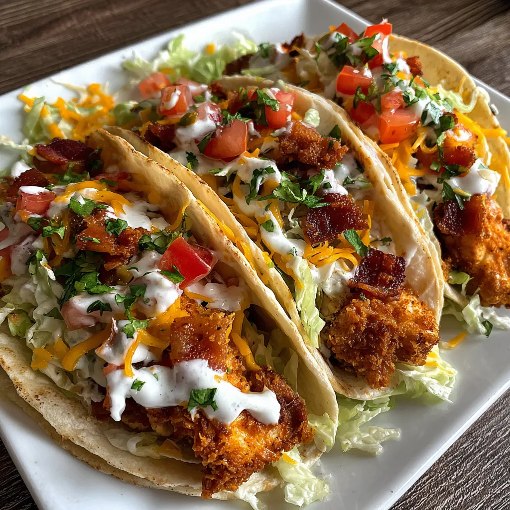 Cheesy Oven-Crispy Chicken Bacon Ranch Tacos – Cooking With Chef Alba