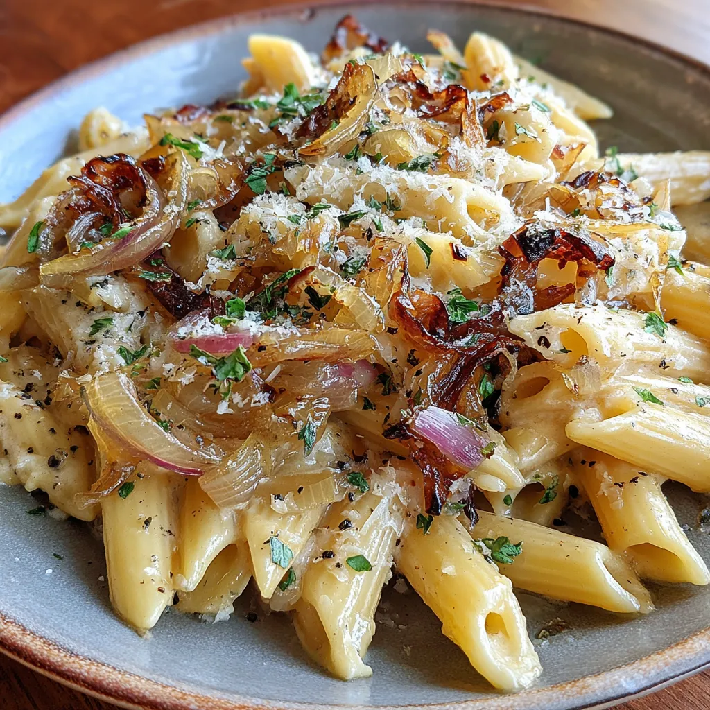 Savory Creamy Roasted Onion Pasta – Cooking With Chef Alba